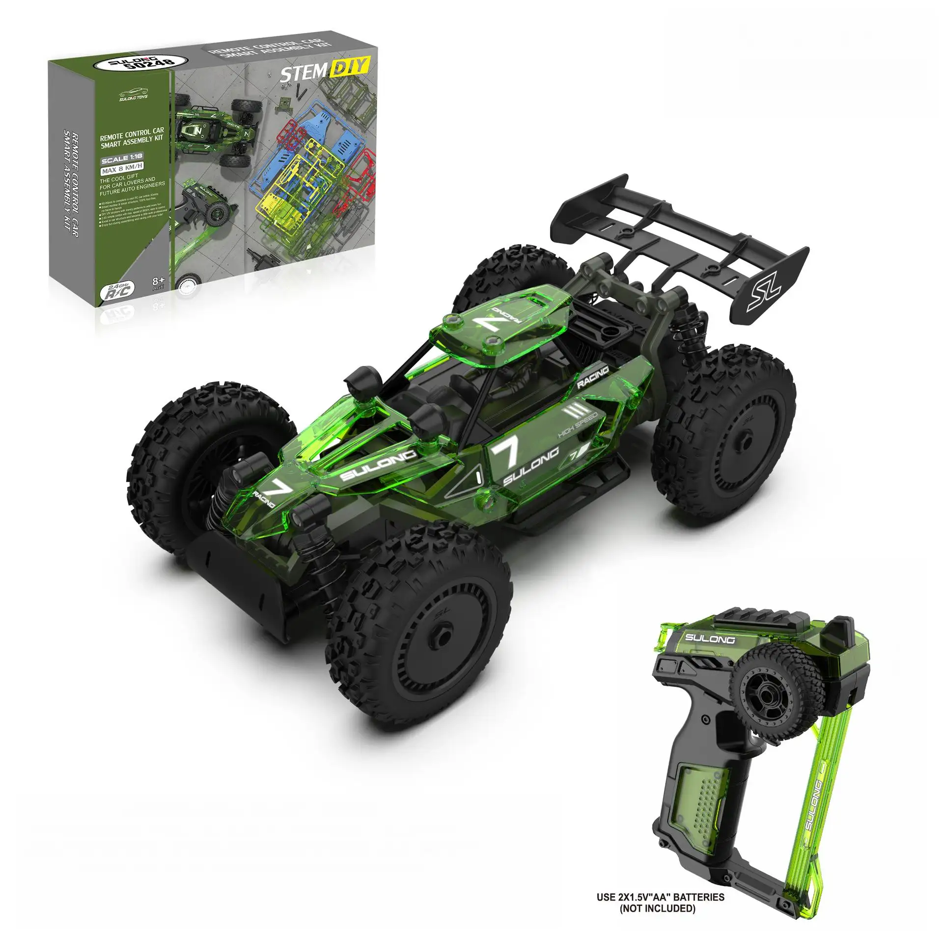 Stem Projects For Kids Smart Assembly Rc Truck 2.4g Remote Control Car ...