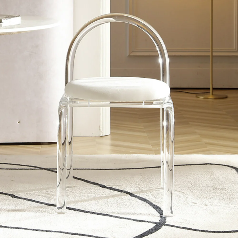Modern Light Luxury Acrylic Transparent Chair Bjflamingo High Back ...