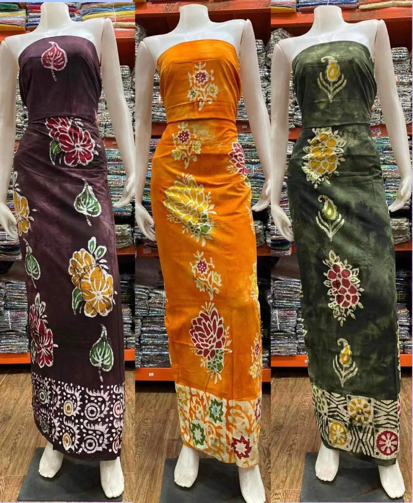 Traditional Batik Sarong Cotton Material Asia & Pacific Islands Style ...