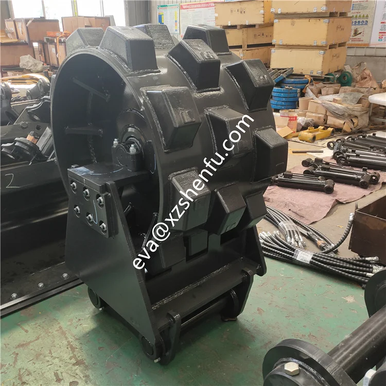 Excavator Compaction Wheel 30t Machine Parts - Buy Excavator Compaction ...
