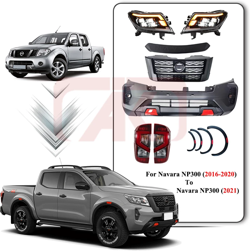 Auto Accessories Front Bumper Facelift Upgrade Body Kit for Nissan ...