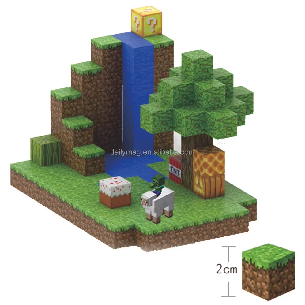 Minecraft Themed Magnetic Building Sets - Educational Toys