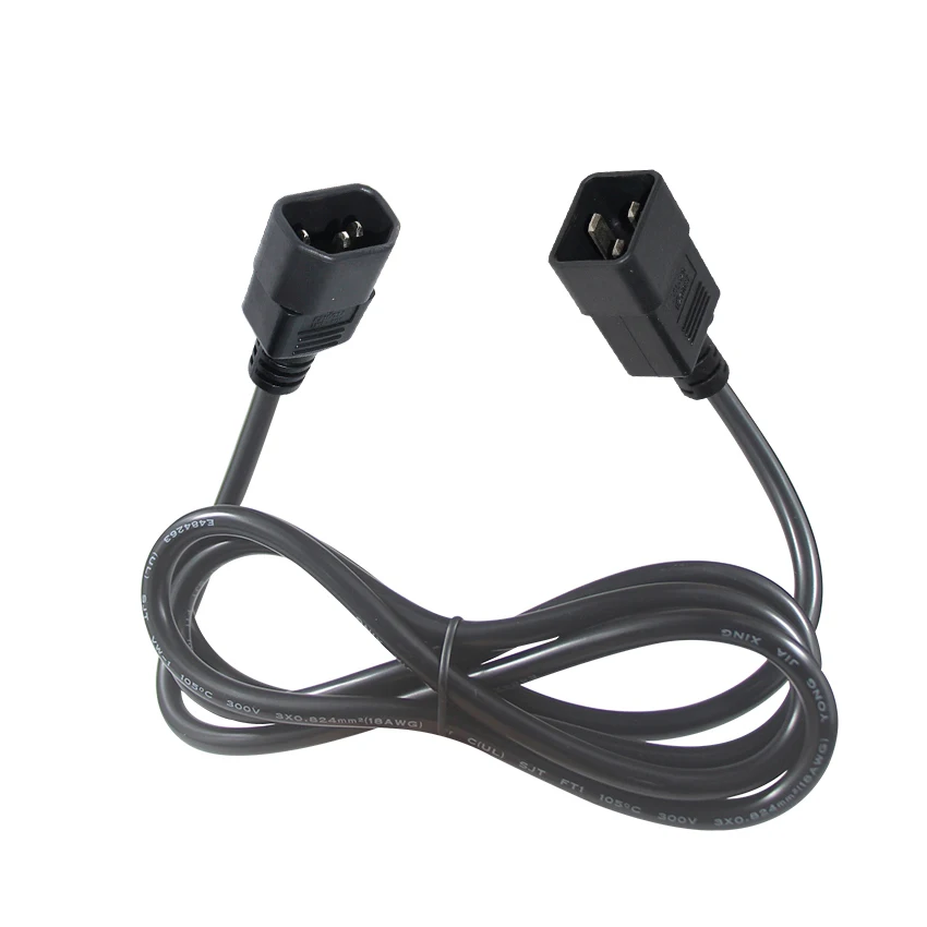Iec Cable Female Cable Socket Plug Cable C14 to C20 Connector Power ...