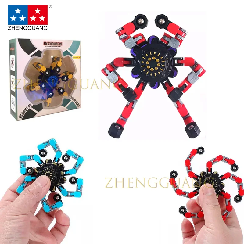 Zhengguang Transformable Fingertip Spinner Toy DIY Deformable Spinning ...