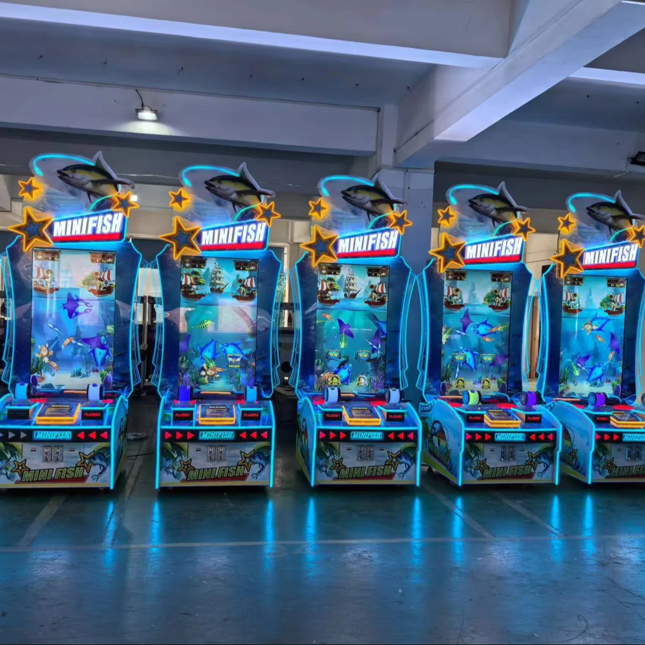 Arcade Machine Mini Fish 2 Players Catching Fish Coin-Operated ...