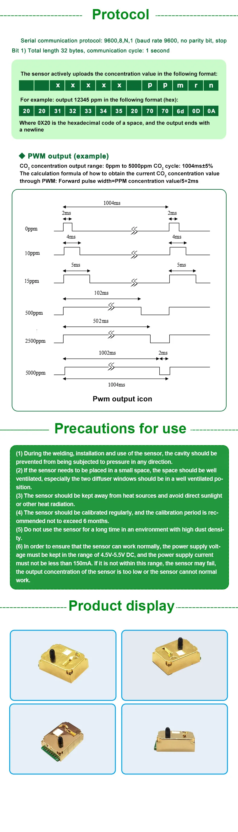 High Quality Co2 Sensor Module Industrial High-precision Co2 Detection ...