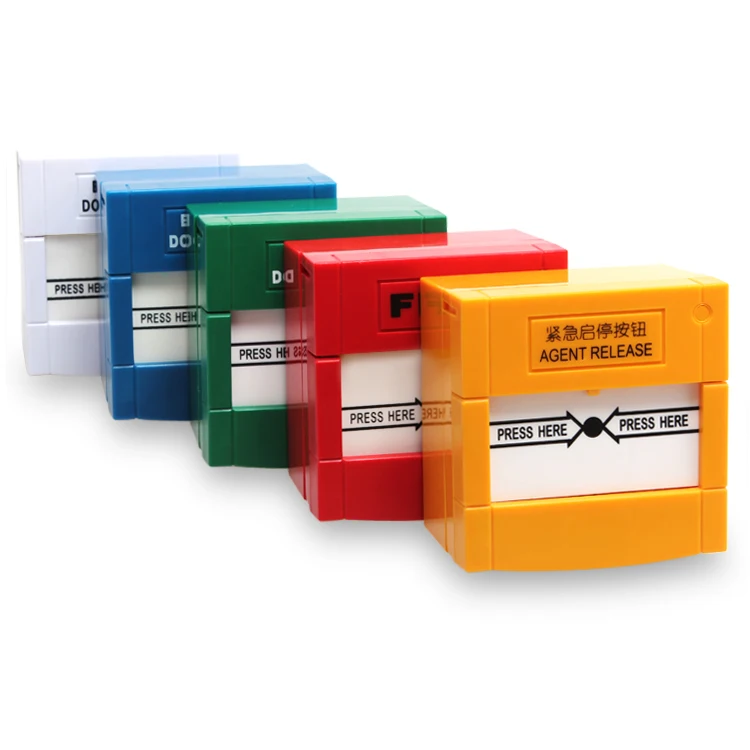 Fire Break Glass for Fire Alarm System Green Red Optional Door Release ...