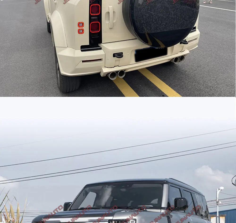 2020-2023 Defender 110 Facelift Carbon Engine Hood Wide Fender Body Kit ...