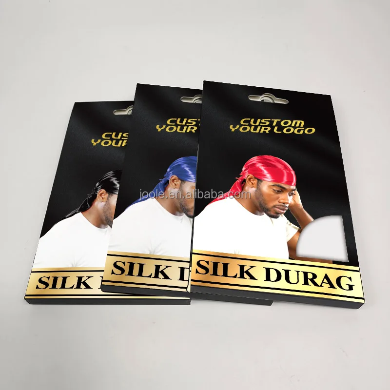 Display Folding Paper Box Shaped Widow For Silky Durag Packaging Custom ...
