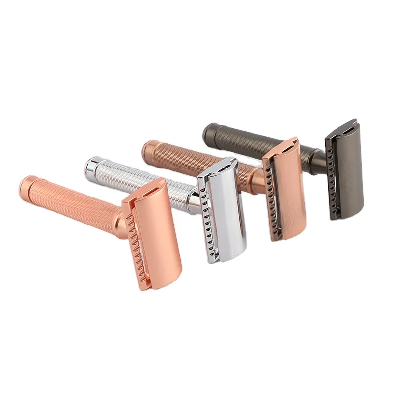 Men's Safety Razor with Double Edge Stainless Steel Blade and Heavy ...
