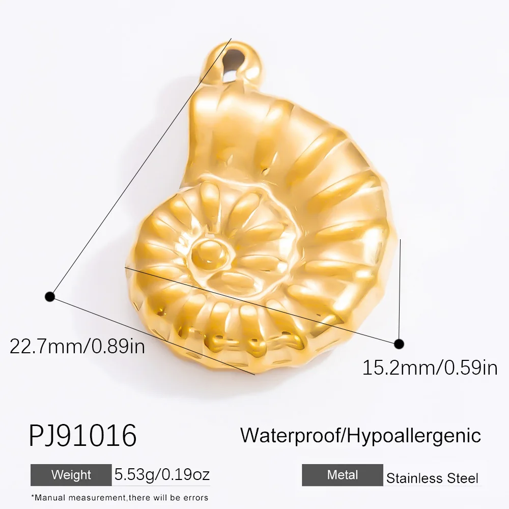 Ocean Series Diy Accessories Starfish Shell Goldfish Gold Plated ...