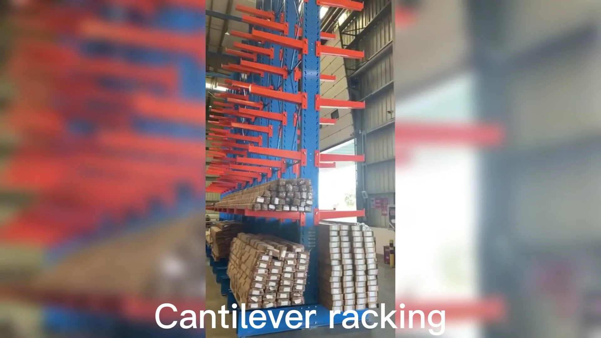 Factory Custom Steel Multilevel Cantilevered Warehouse Shelf Storage ...