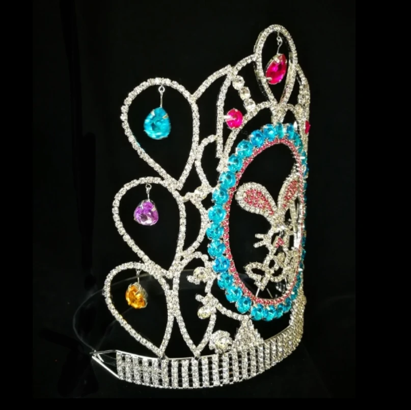 Easter Pageant Crowns Rabbit Rhinestone Tiara Party Hair Accessories ...