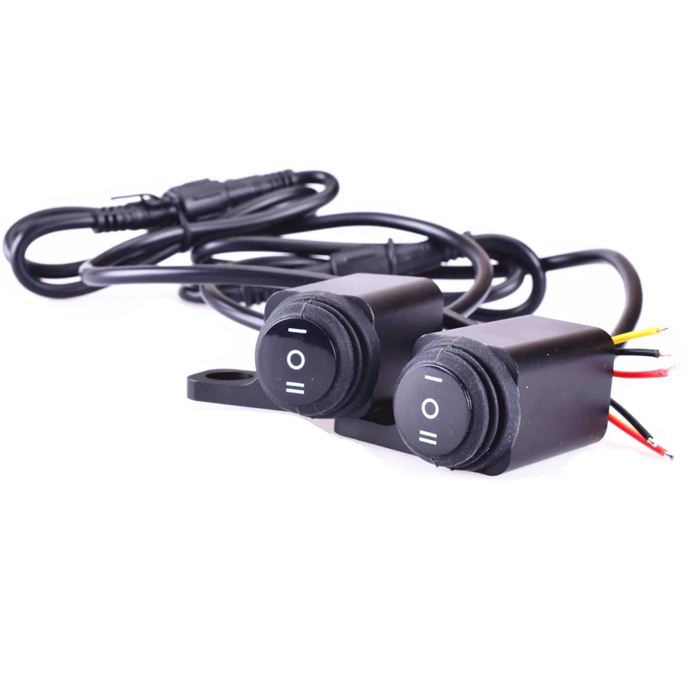 Ip68 Motorcycle Switches 12v Handlebar Headlight Button Led Indicator ...