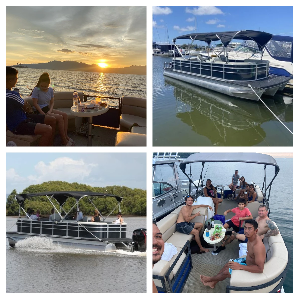 Hot Sale 19ft Leisure Pontoon Boat With Changing Room Customize Color ...