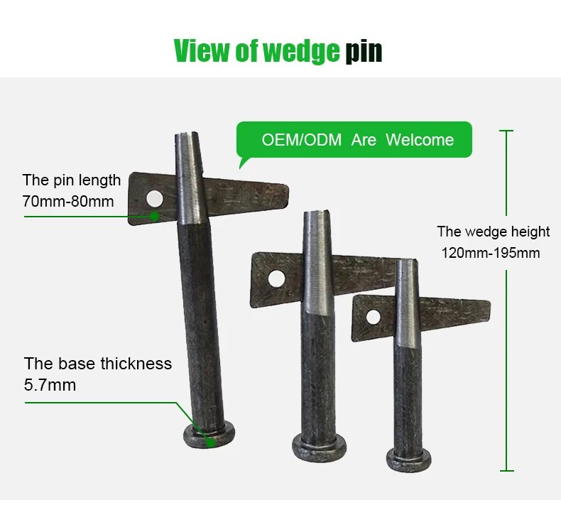 Aluminum Galvanized Concrete Formwork Accessoires Stub Pin Aluminium ...