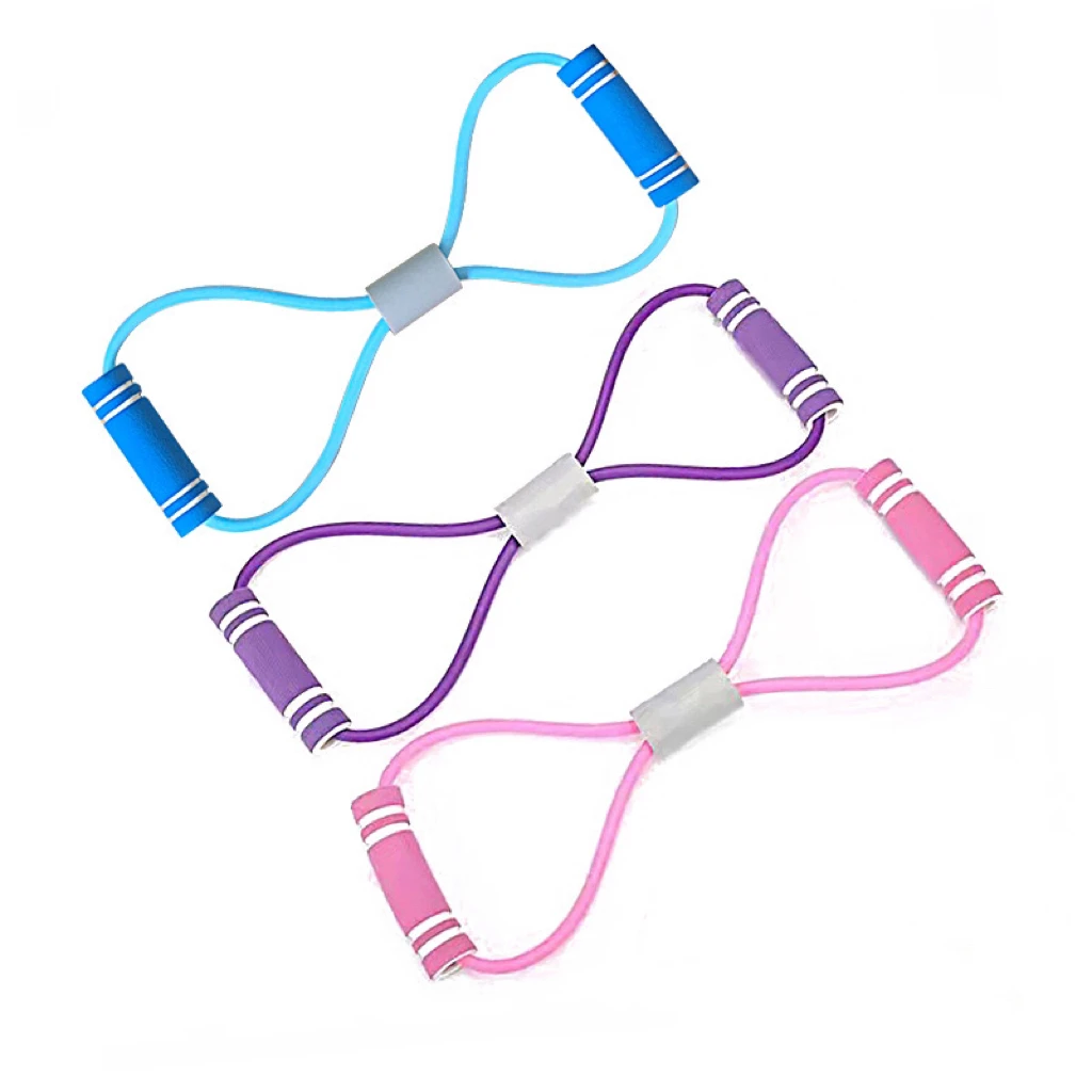 Figure 8 Tension Rope Chest Expander Yoga Tension Rope Fitness Pullers ...