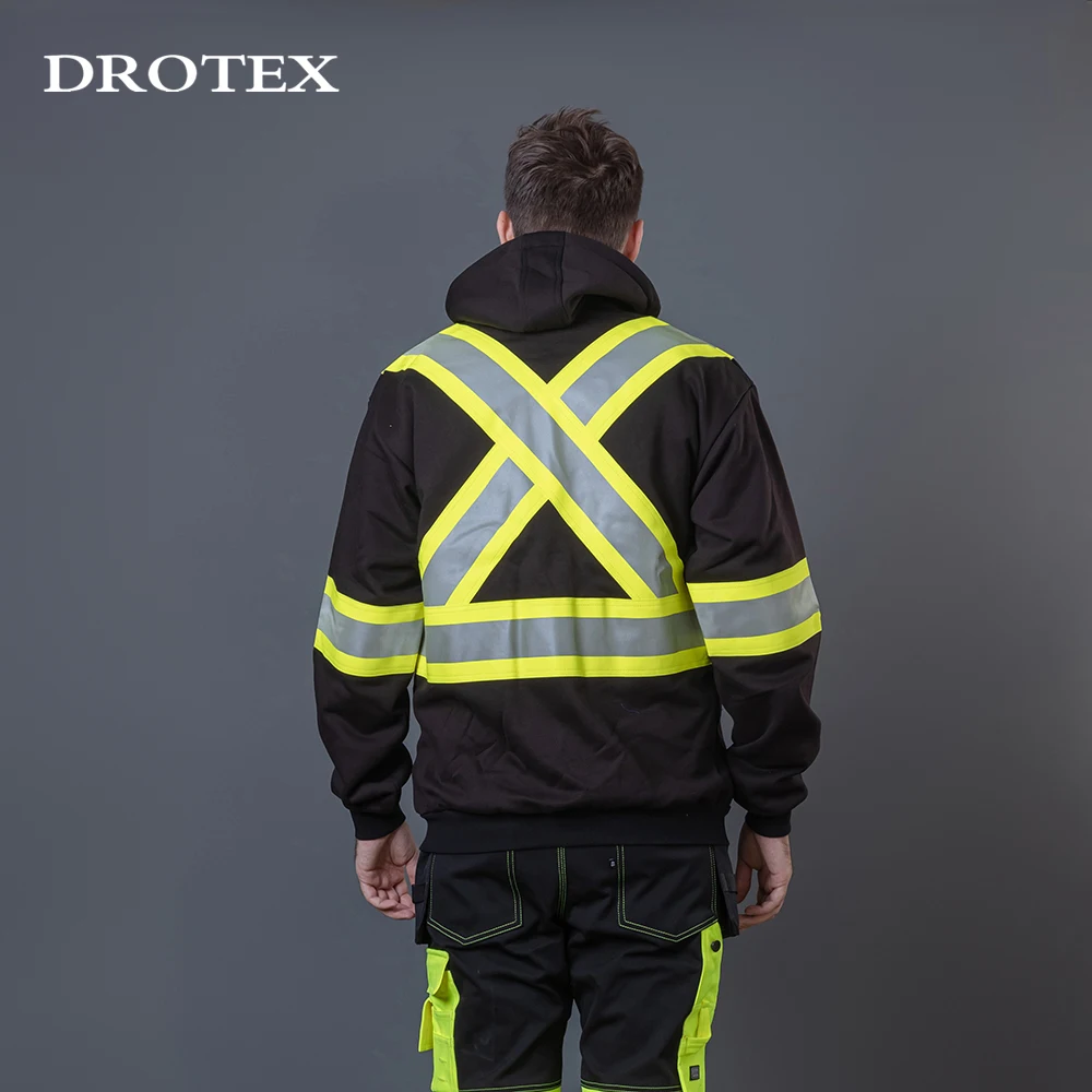 OEM Logo Black Welding Fire Resistant Clothes Work Hoodies