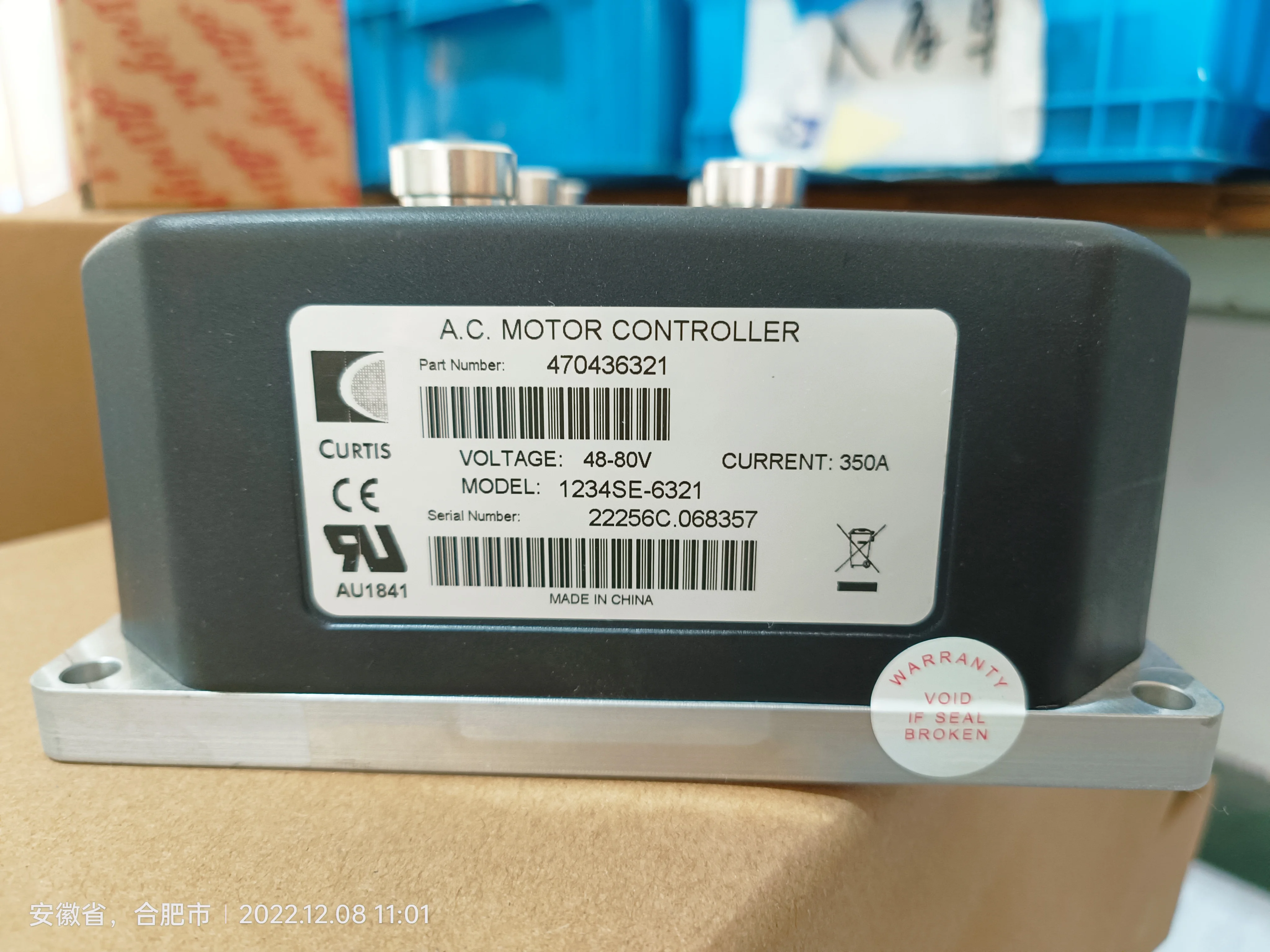 Curtis Ac Brushless Motor Speed Controller 1234se-6321 48-80v 350a ...