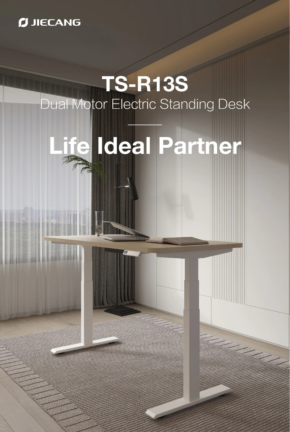 Jiecang Sample Electric Sit To Stand Desk Frame Black Steelcase ...