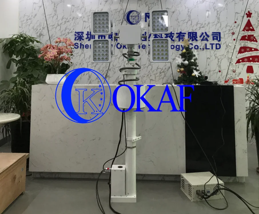 Electric lighting tower LED lighting emergency pole 800W vehicle mount ...
