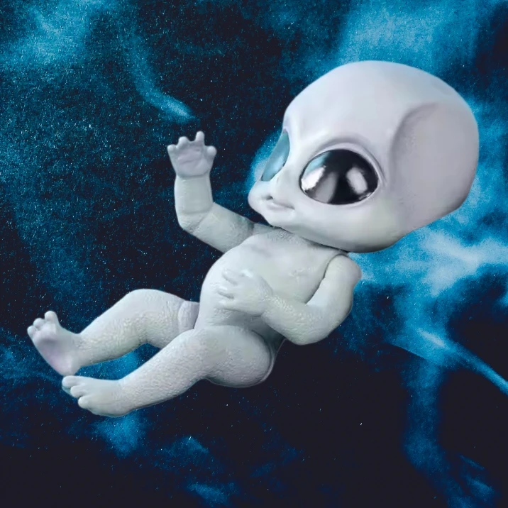 Lifereborn Lifelike 14Inch 3D Realistic Alien Reborn Baby Dolls Hand ...