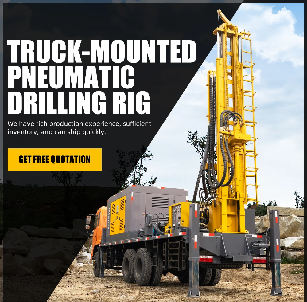 new mining water drilling rig borehole drilling machine truck with air ...