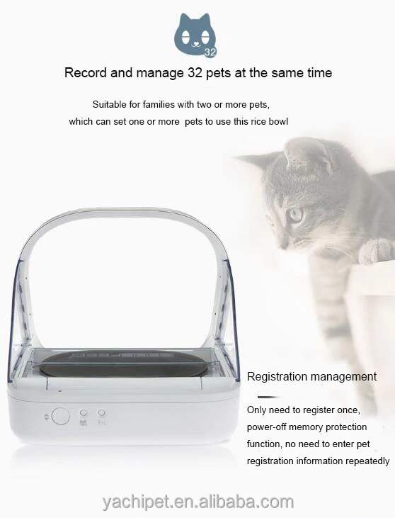 Automatic Pet Feeder Microchip Pets Feeder Suitable Both Wet Dry Food ...