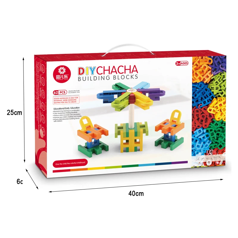Diy Chacha Building Blocks Early Education Toys Inserting Blocks Kids ...