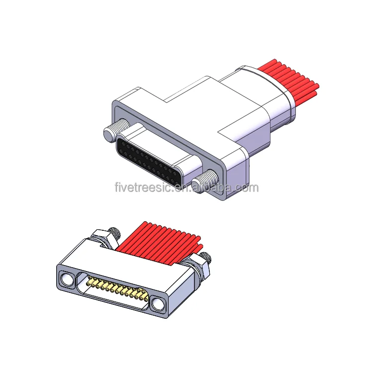 Glass Sintered Hermetic Electrical Connector J63a-2m1-021-q1 J63/j63a Micro Rectangular ...