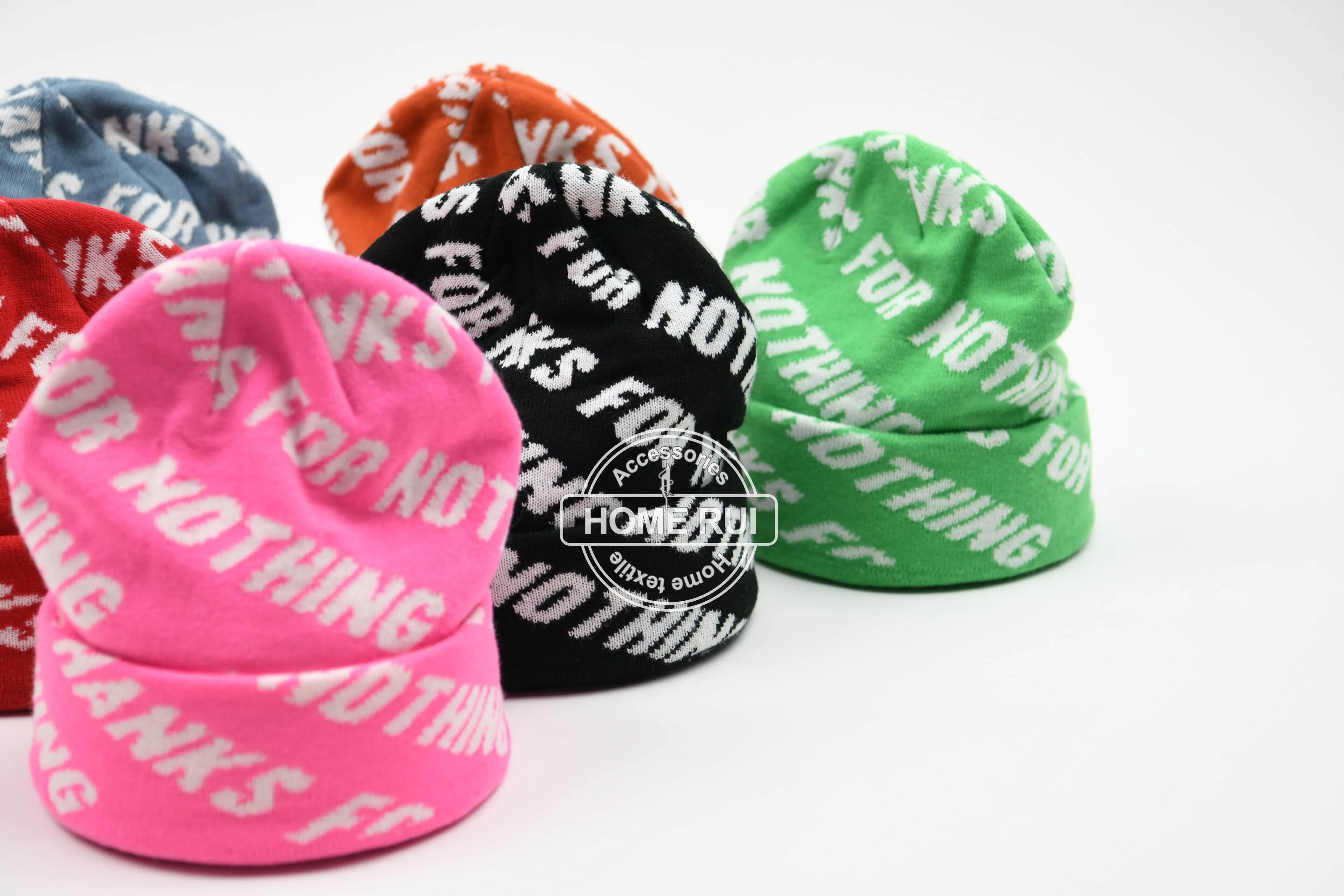 Skully Warm Thick Ski Winter Knit Hats Jacquard Y2k All Over Print ...