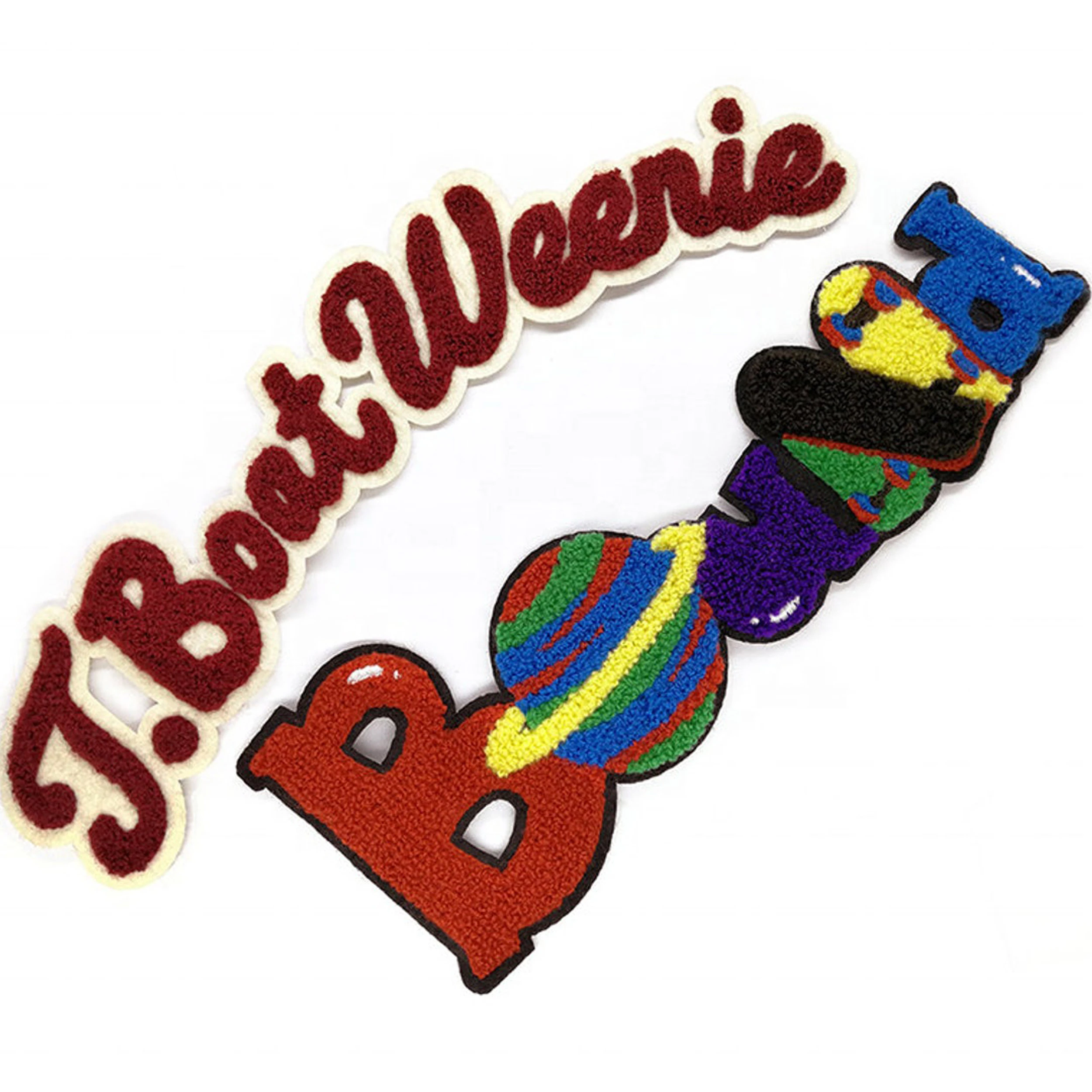 Custom Wholesale Sweatshirt Red Game Day Football Chenille Embroidered ...