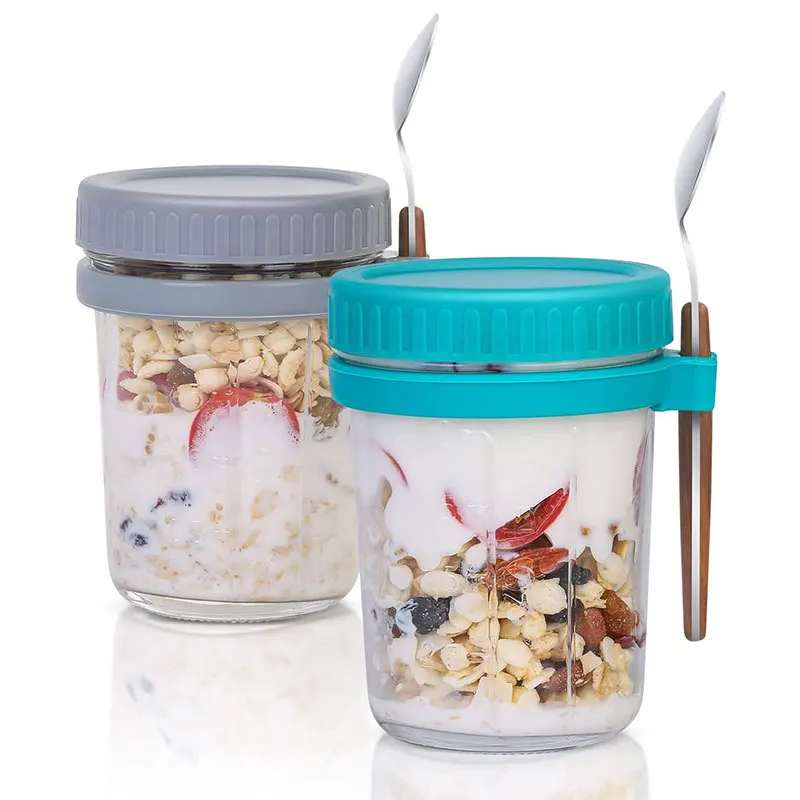 Empty Oatmeal Container Breakfast Cereal Cup Overnight Oats Mason Jars ...