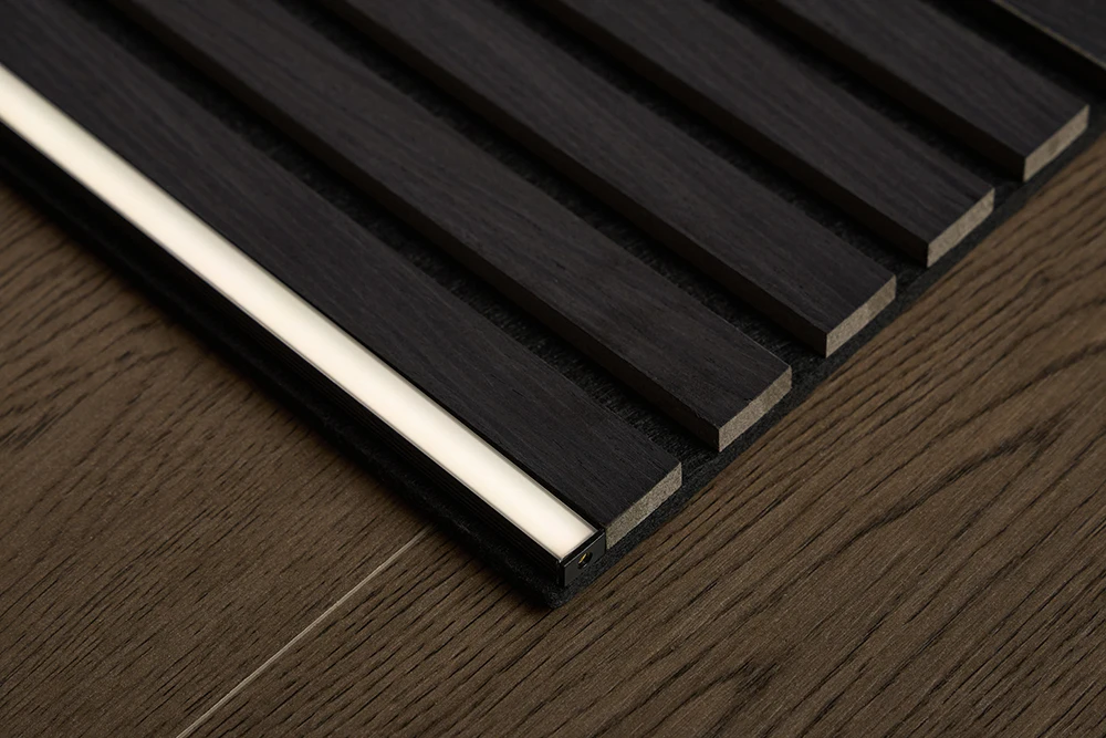 LED Slat Wall Panel LED Channel for Wood Slat Wall Panels Strip Light ...