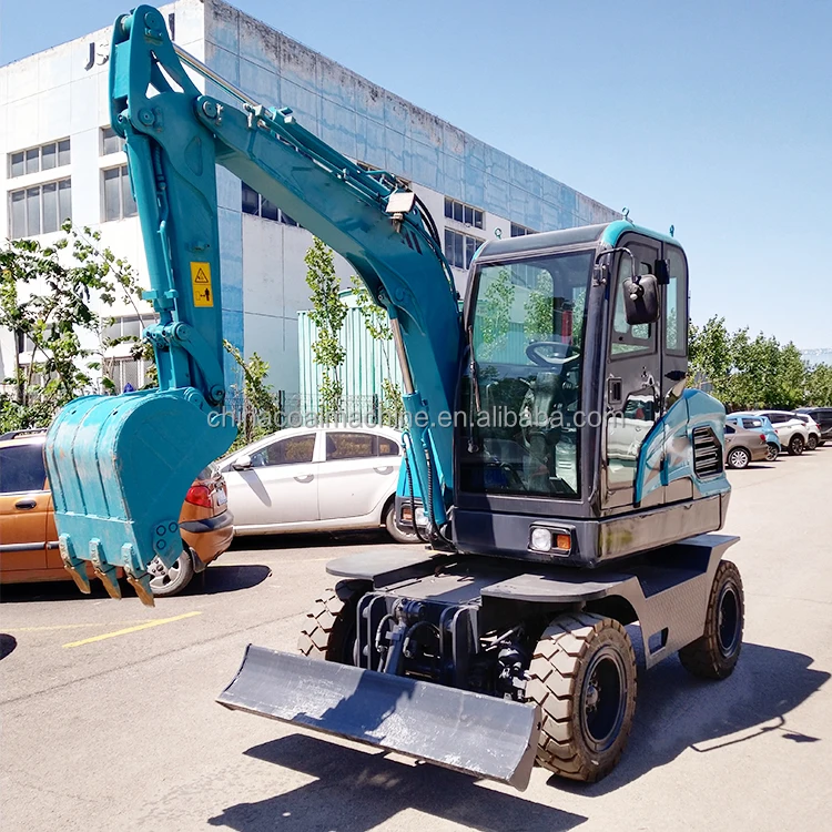 Digging Trenches Crawler Bagger Wheel Excavator Agricultural Rotary Log ...