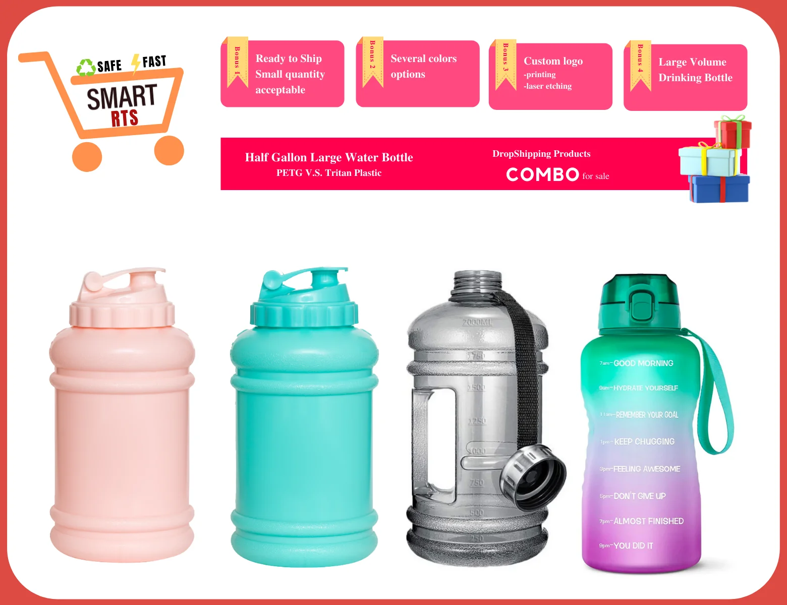 1.1 Gallon Rectangle Plastic Water Containers With Spigot For Outdoor ...