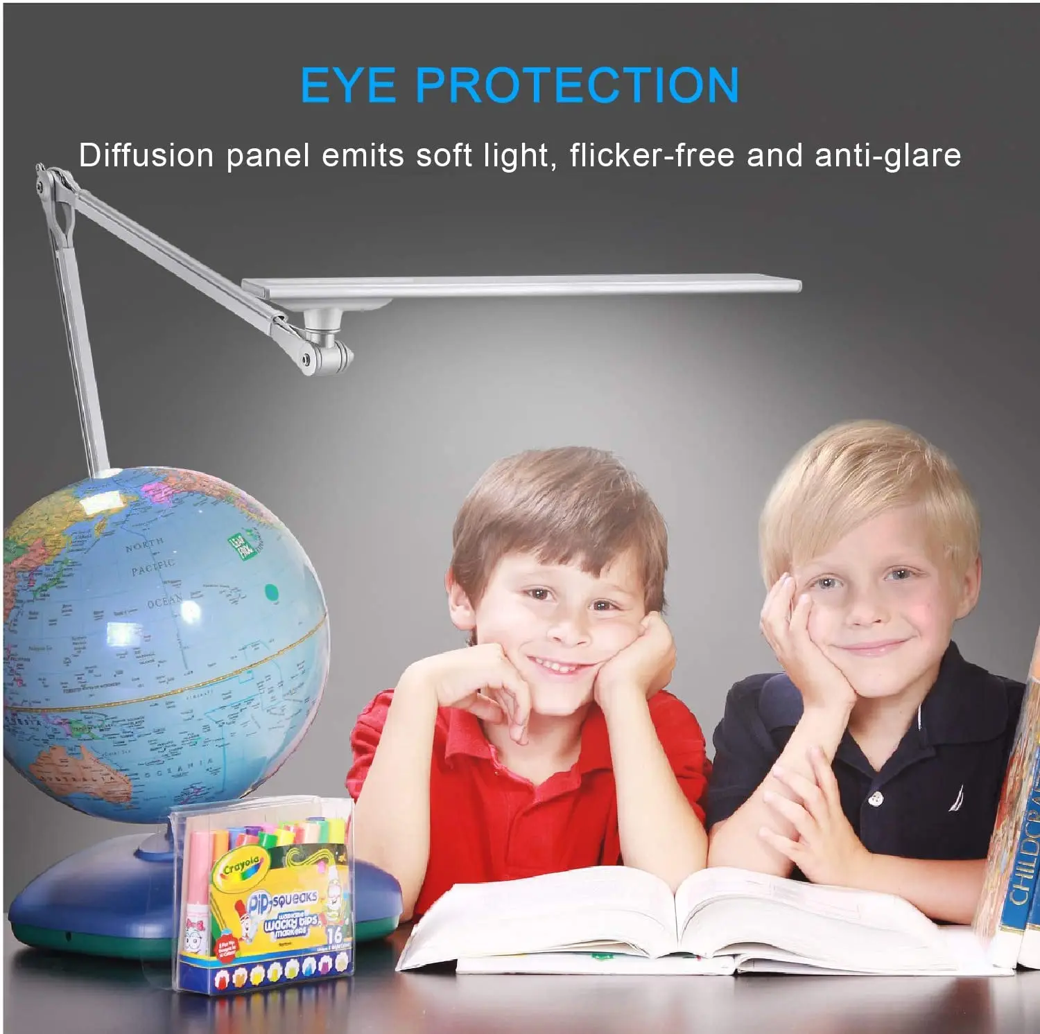 Flexible and Adjustable Swing Arm LED Table Lamp by RBT