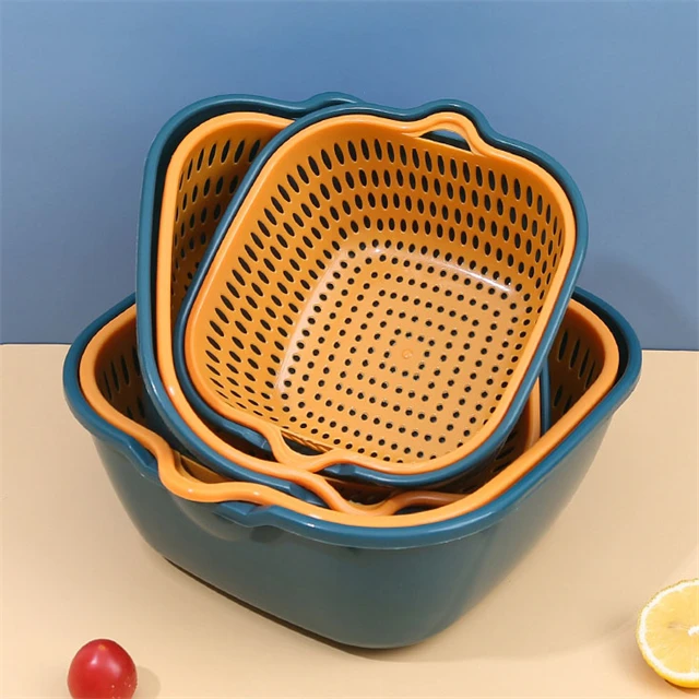 6 Piece Kitchen Drain Colander Multifunctional Drain Basket For Washing ...