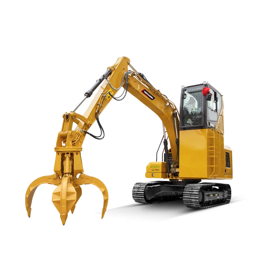 High Efficiency 15-Ton Wheeled Log Grapple Loader 360° Hydraulic ...