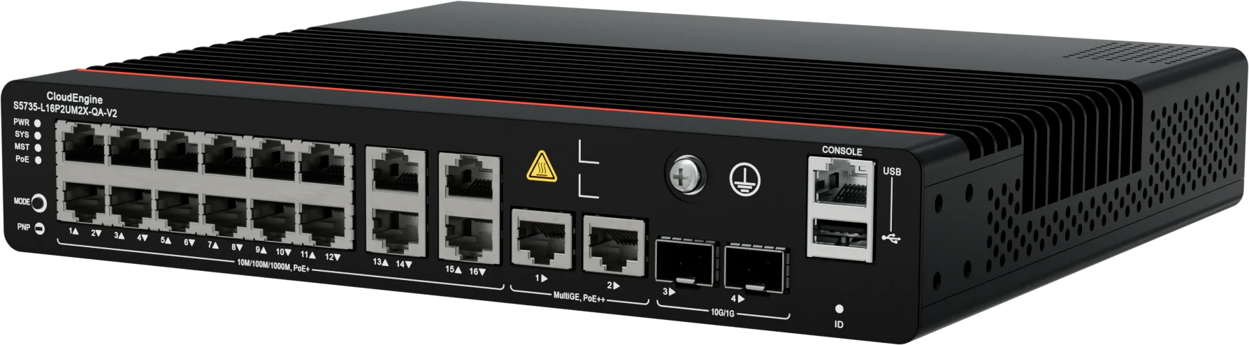 16 Base-t Ports And 2 Base-x Ports Poe Ethernet Switch S5735-l16p2um2x ...