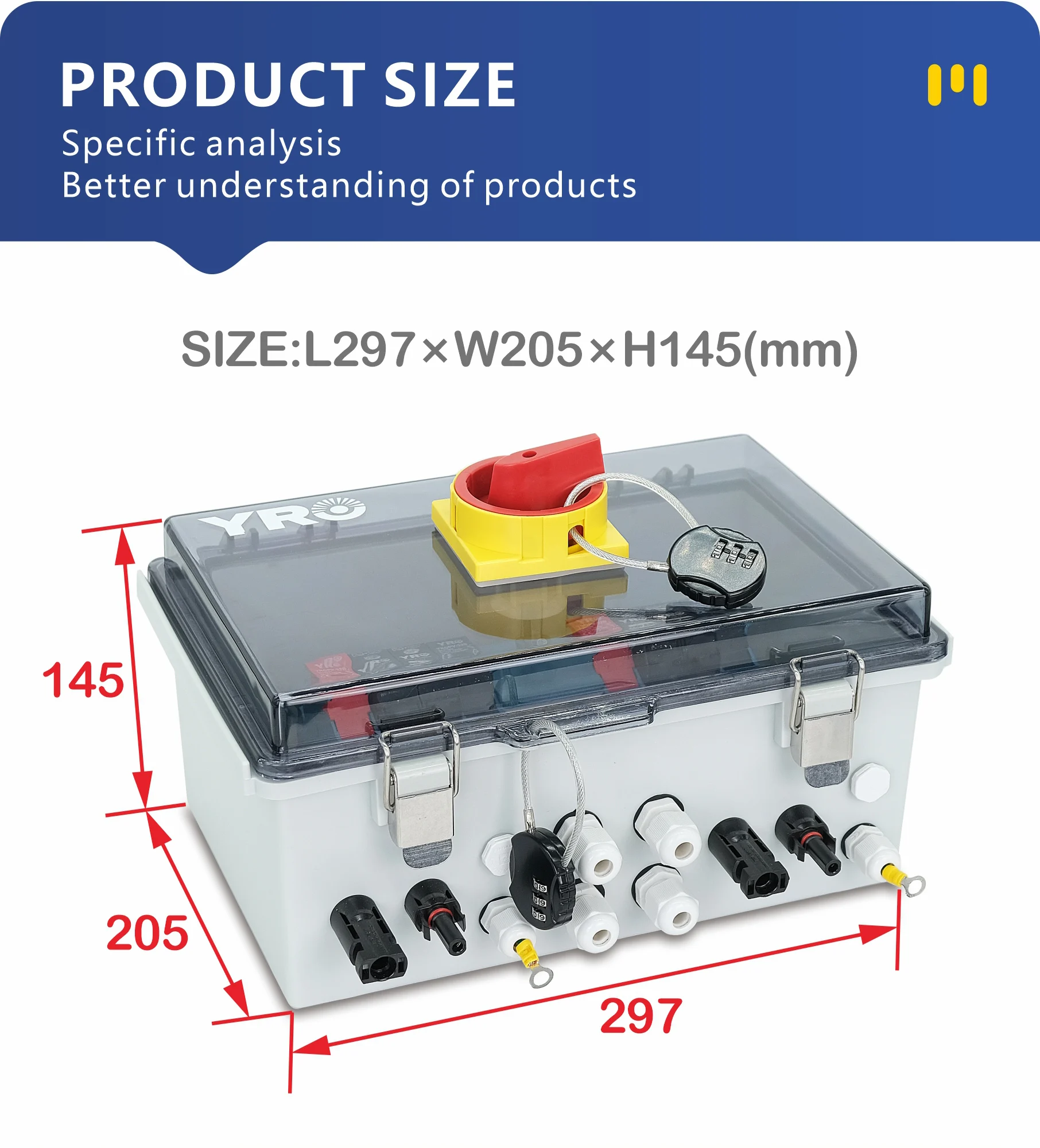 Pv Strings Dc Combiner Box 2 Input 2 Output 1000V - Safety & Efficiency