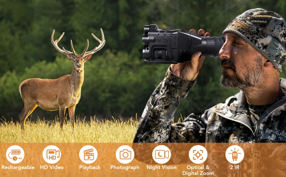 1080P HD Night Vision Scope - Dual IR Illuminated Henbaker CY789