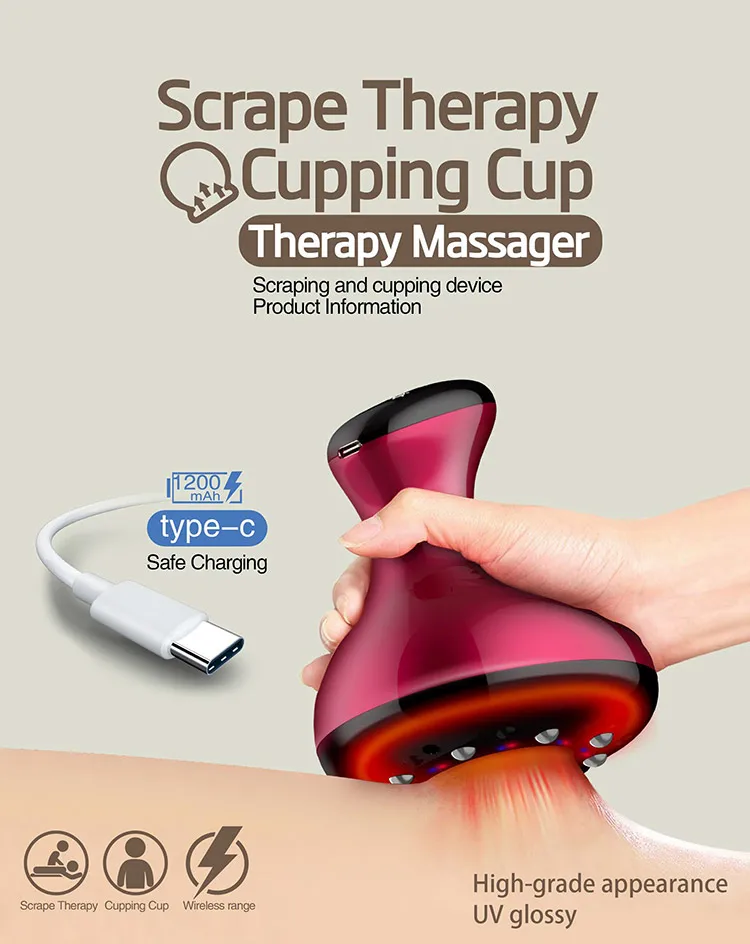 Smart Cupping Massager - Electric Vacuum Red Light Therapy