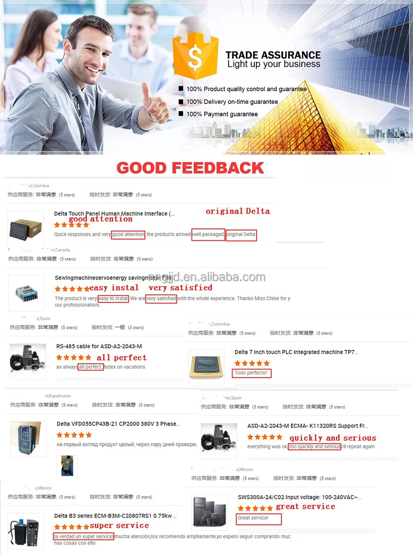 Delta A2 Series 400W Servo Drive with Ethercat Function