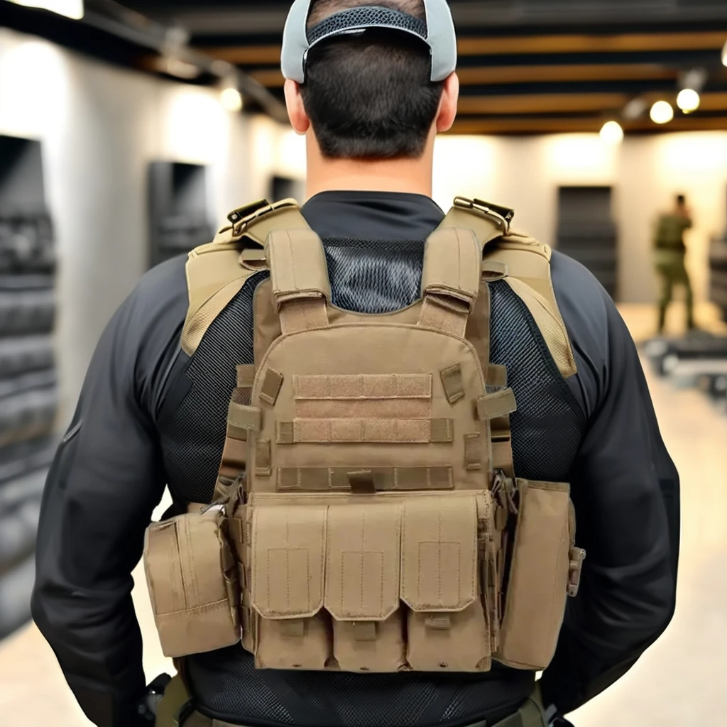 Adjustable Nylon Molle Hunting Carrier 6094 Combat Camo Paintball ...