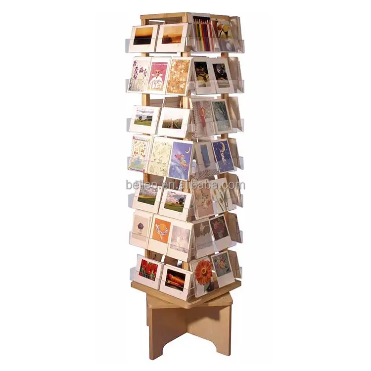 Customized Floor Standing Spinning Rack - Greeting Card Display