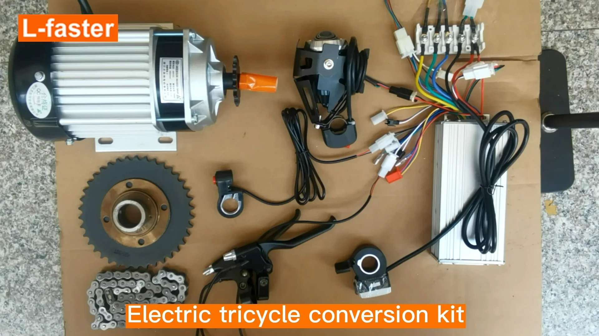 48v 750w Three Wheels Rickshaw Electric Conversion Kit With Brushless ...
