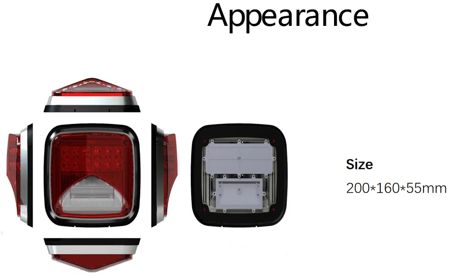 SENKEN Square Warning Flashing Lights Ambulance Surface Mounted Strobe ...