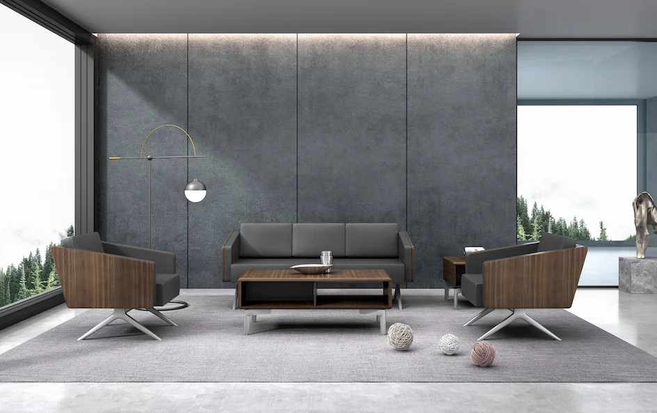 Modern Commercial Furniture - Sectional Couch Set