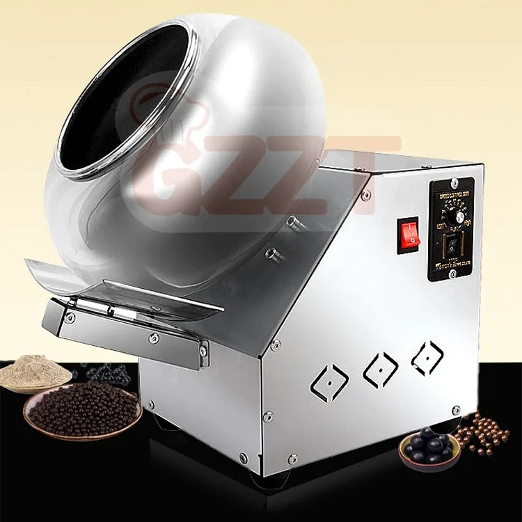 Commercial Rotary Small Round Food Nut Chocolate Coating Machine Stainless Steel 304 Chocolate ...